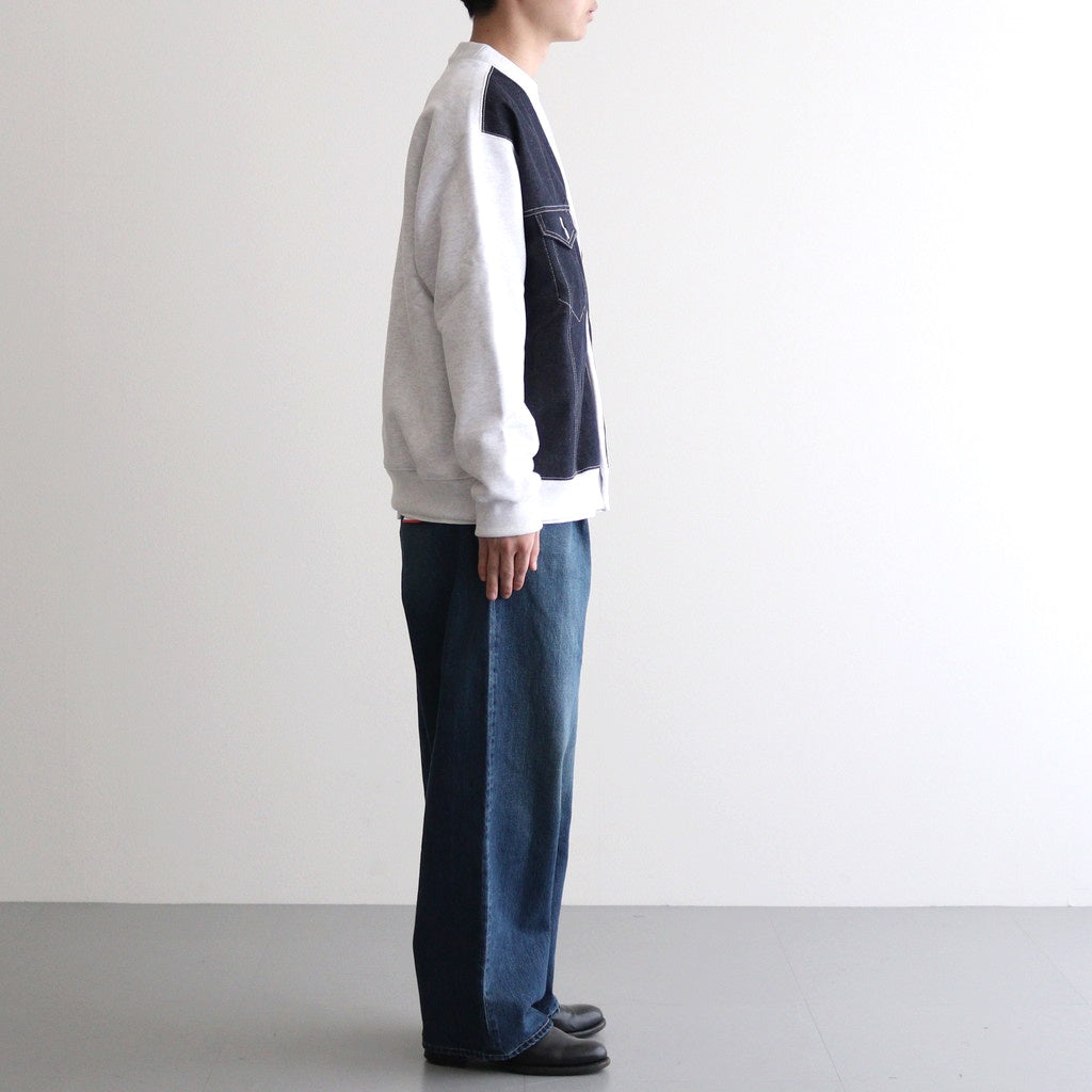 綿反応デニム カーディガン #WHITE×INDIGO [HO-T007-051] – ciacura
