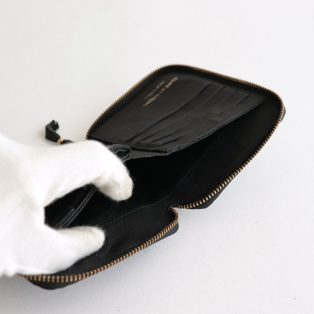 二つ折りZIP財布 - WASHED #BLACK [8Z-Y021-051] – ciacura